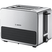 Toaster BOSCH TAT7S25 Toaster Grau/Schwarz (1050 Watt, Schlitze: 2 ...
