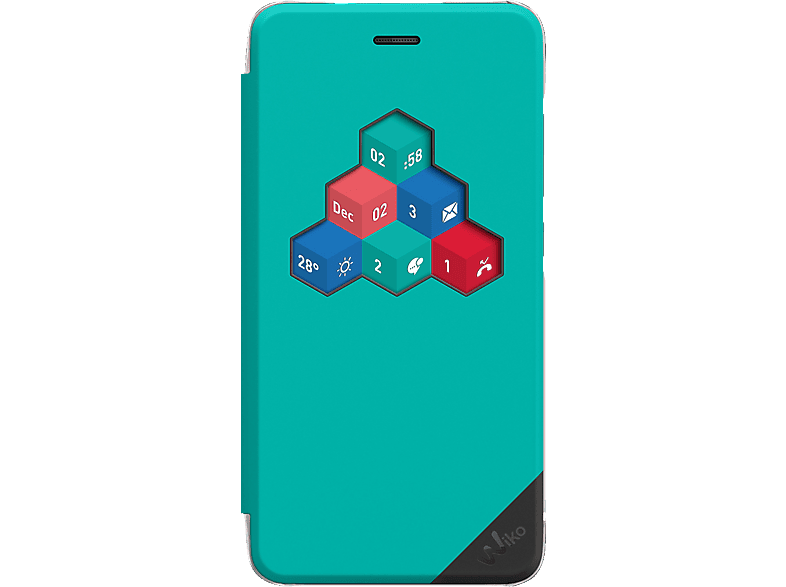 WIKO WiCube, Bookcover, Wiko, Lenny3, Türkis Handy Klapphüllen | MediaMarkt