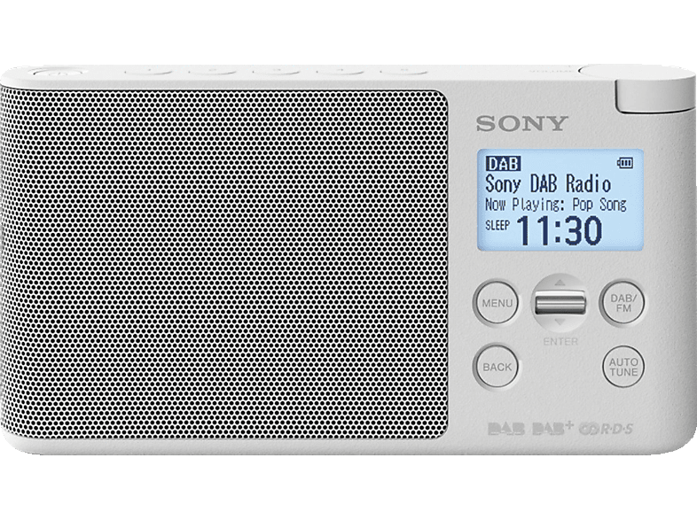 SONY XDR-S41D Radio, PLL-Synthesizer, FM, DAB, DAB+, Weiß | SATURN