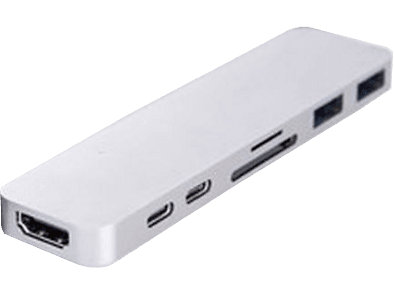 HYPER Thunderbolt 3 Multiport Adapter 2-port für MacBook Pro, silber ...