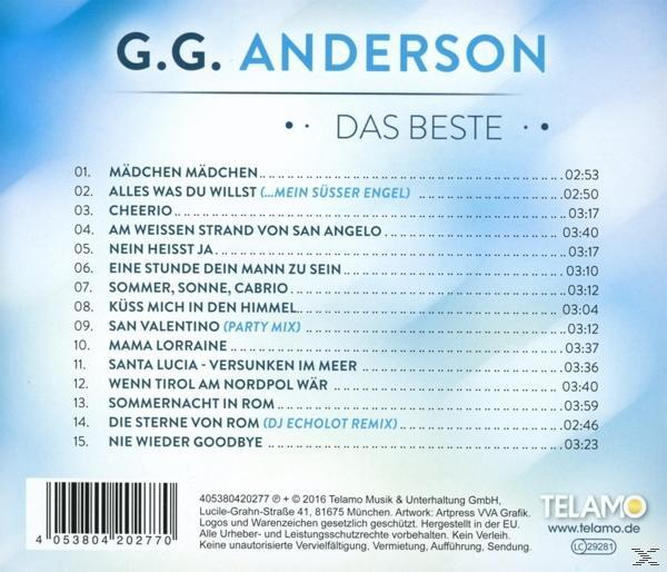 G.G. Anderson | G.G. Anderson - Das Beste,15 Hits - (CD) Schlager ...