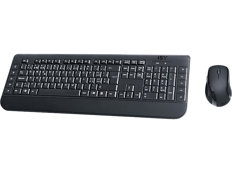 ISY IDE-3100-CH WLESS BLACK, Tastatur & Maus, kabellos, Schwarz ...