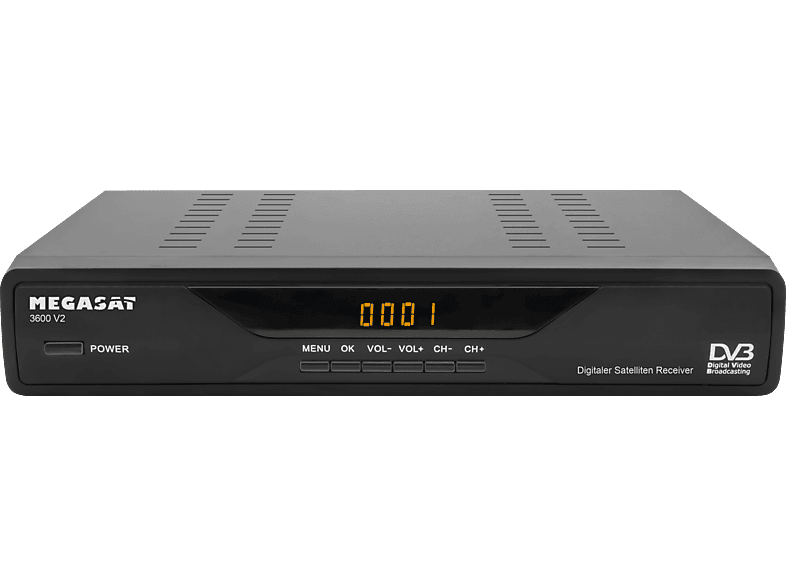 MEGASAT 3600 V2 DVB-S Receiver (HDTV=Nein, DVB-S, Schwarz) DVB-S ...