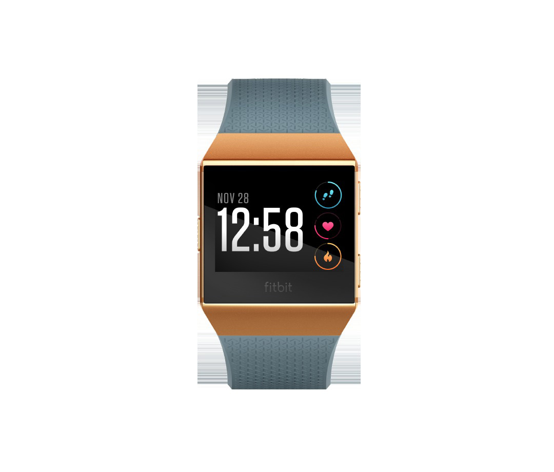 FITBIT Ionic Fitness-Smartwatch Aluminium Elastomer, S/L, Slate Blue ...