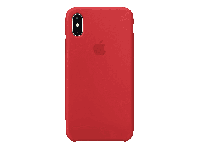 APPLE Silikon Case, Backcover, Apple, iPhone X, Rot | MediaMarkt