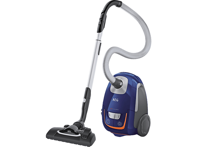 Aspirador con bolsa | AEG VX8-3DB-M, 600 W, 3.5L, 600W, clase A+, parqué, Azul