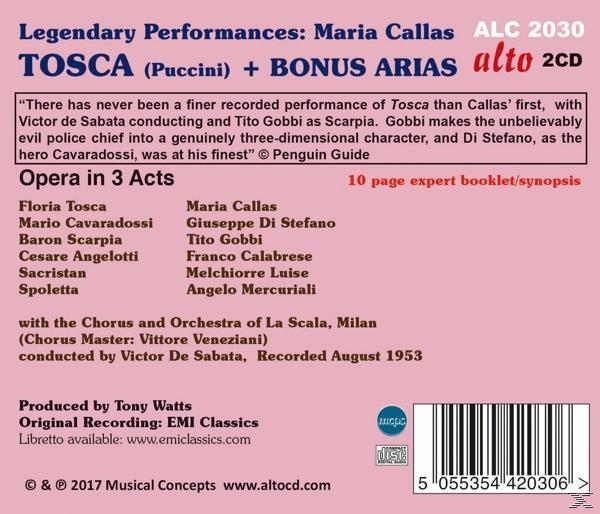 VARIOUS, La Scala Choir, La Scala Orchestra | Tosca-Legendary ...