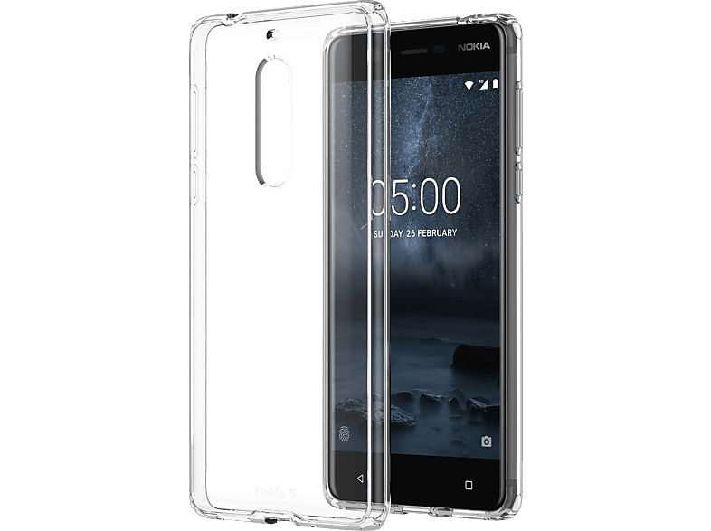 NOKIA Hybrid Crystal Case CC-704, Backcover, Nokia, 5, Transparent ...