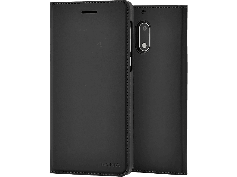 NOKIA Slim Flip Case CP-301, Bookcover, Nokia, 6, Schwarz | MediaMarkt