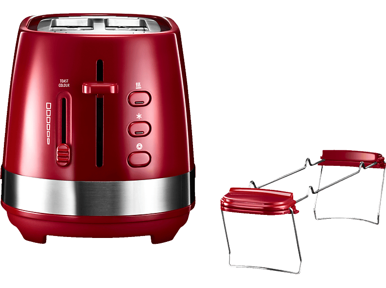 DELONGHI ACTIVE Line 2-Schlitz-Toaster CTLA 2103.R Passion Red Toaster ...