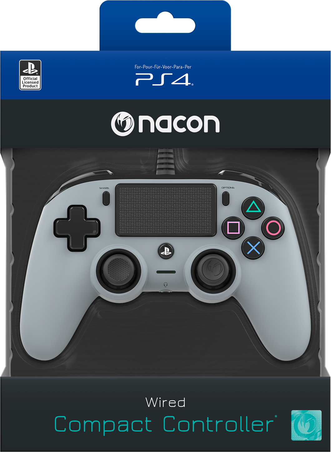 NACON Wired Compact Controller Grijs kopen? | MediaMarkt