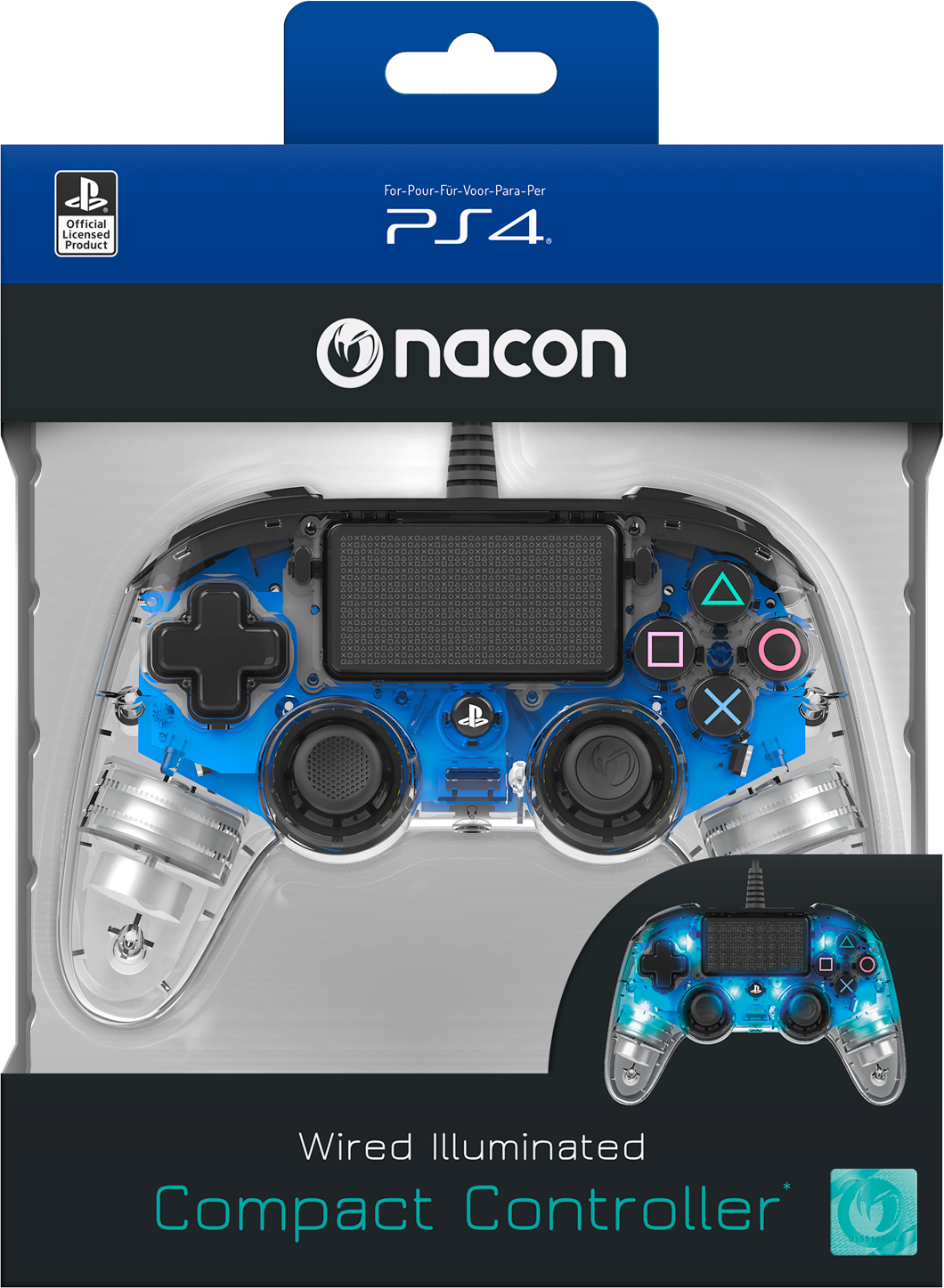 NACON Wired Compact Controller Led-blauw kopen? | MediaMarkt