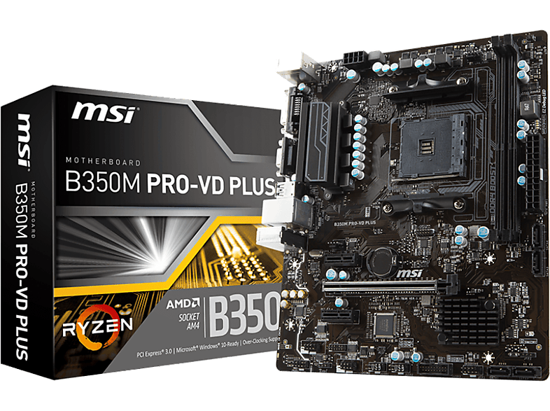 MSI Mainboard B350M PRO-VD Plus (7B38-004R) online kaufen | MediaMarkt