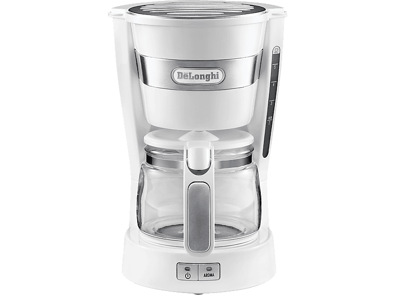 DELONGHI Active Line ICM14011.W Kaffeemaschine Weiß Kaffeemaschine mit ...
