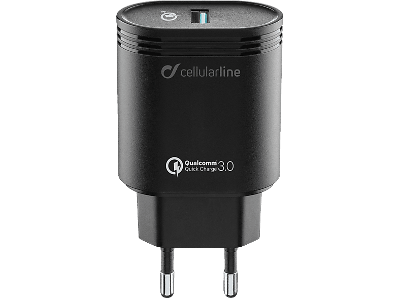 CELLULAR LINE USB Charger QC Ladegerät Huawei, Schwarz Ladegeräte Handy | MediaMarkt