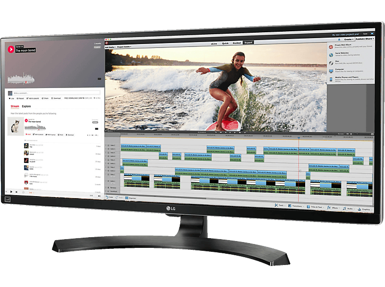 Monitor | LG 34UM88-P, 34", 3440 x 1440, IPS, HDMI, Altavoces, 5ms