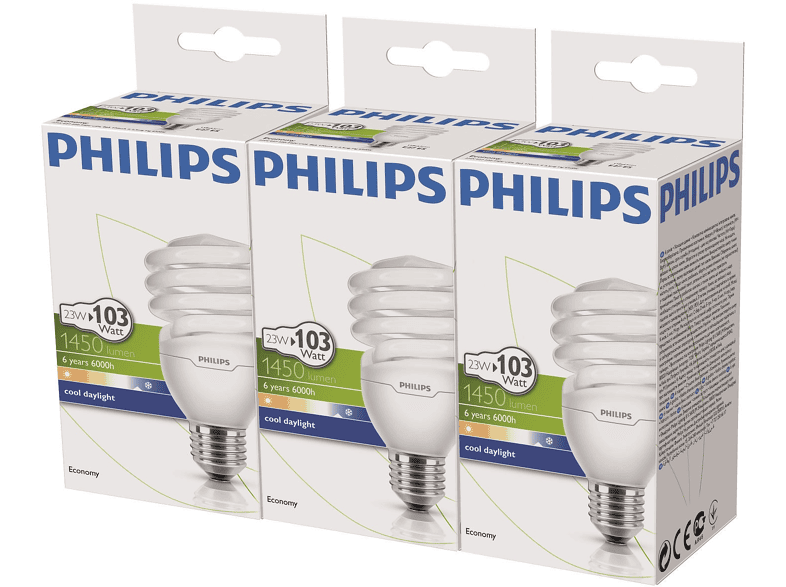 PHILIPS Twister 23W Beyaz Üçlü Paket Ampul Fiyat & Özellik | MediaMarkt