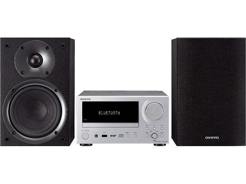 ONKYO CS-375D DAB+/bluetooth micro hifi, ezüst/fekete | MediaMarkt