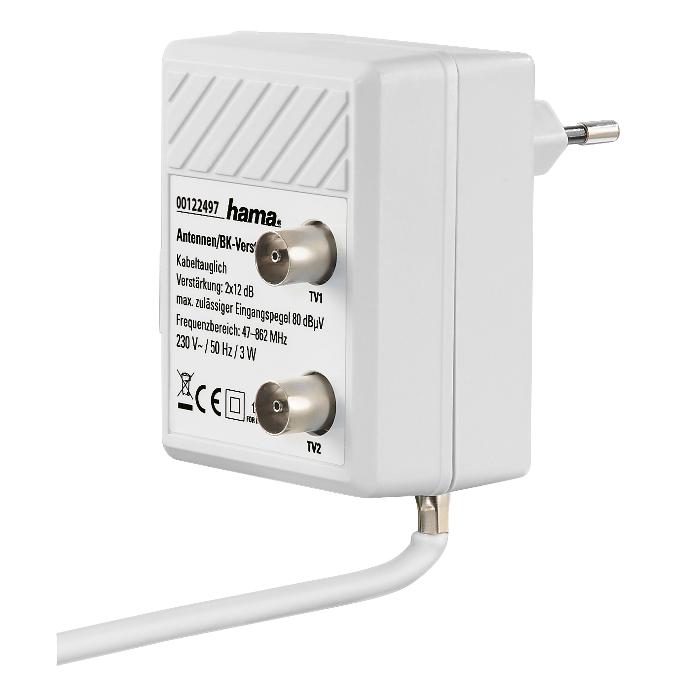 HAMA COAX-versterker voor TV dubbel 12 DB kopen? | MediaMarkt