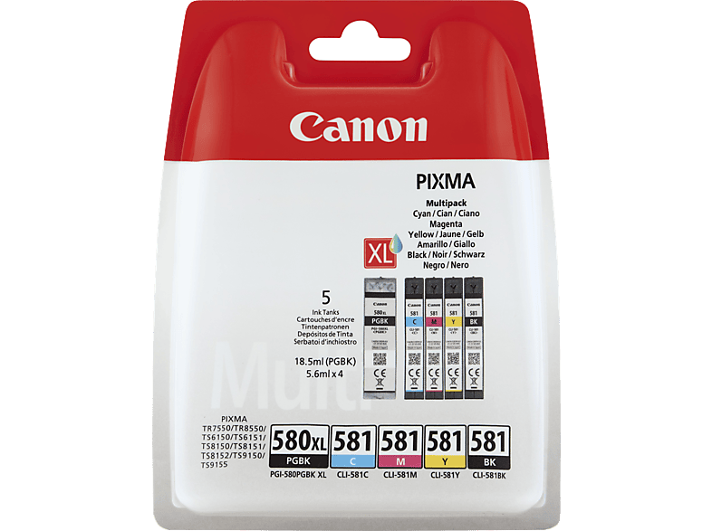 CANON PGI-580 XL / CLI-581 BCMY | Multipack | MediaMarkt