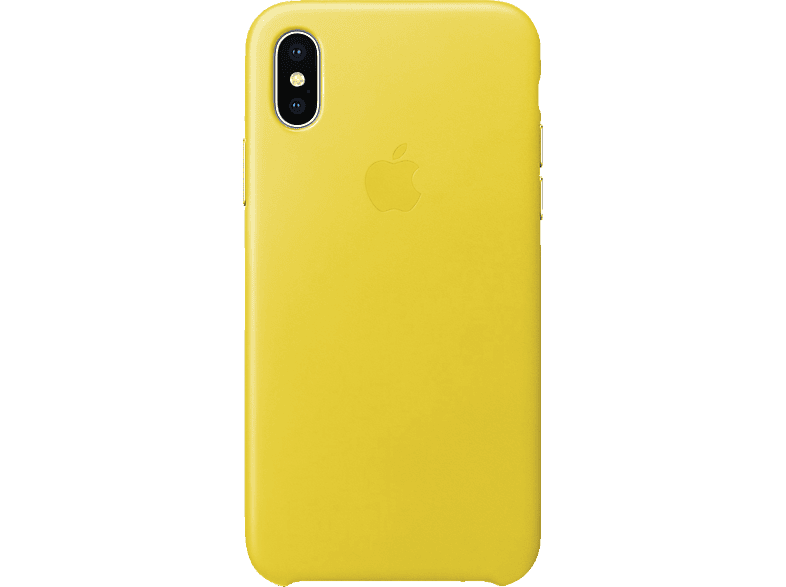 APPLE Leather Case, Backcover, Apple, iPhone X, Spring Yellow | SATURN