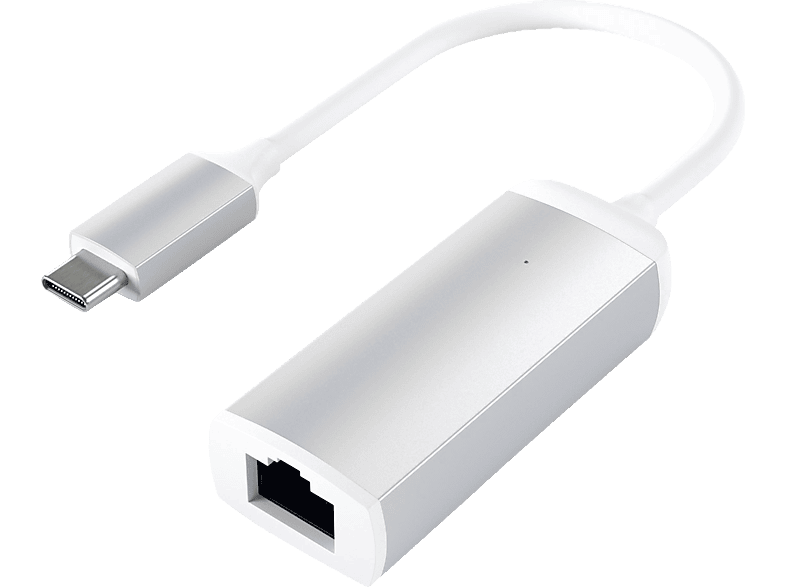 SATECHI USB-C auf RJ45 Adapter, USB 3.0, Silber | MediaMarkt