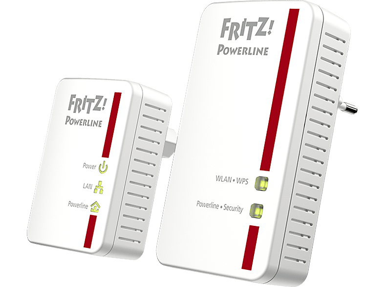 AVM FRITZ!Powerline 540E WLAN Set Powerline Adapter 500 Mbit/s Kabellos ...