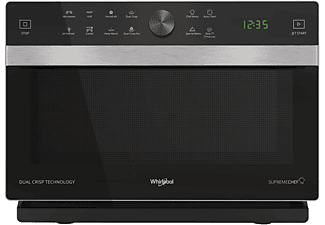 WHIRLPOOL MWP 338 SB Mikrohullámú sütő, grill, crisp (pirítás) és hőlégbefúvás funkció ...