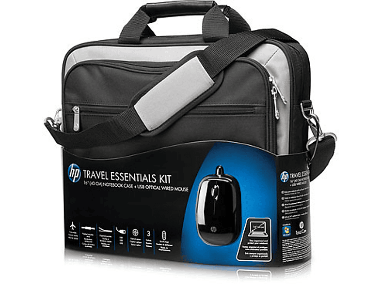 Maletín para portátil | HP XX046AA 16 TRAVEL ESSENTIAL BUNDLE | MediaMarkt