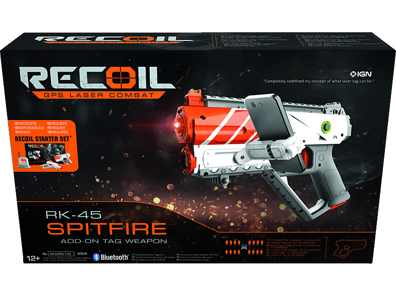 RECOIL Spitfire ADD-ON TAG Weapon Laserpistole Grau/Orange | MediaMarkt