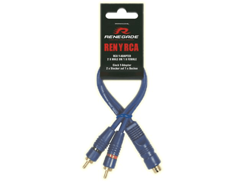 RENEGADE CINCH Y-Adapter RENYRCA | Audioadapter-Kabel (Blau) | MediaMarkt