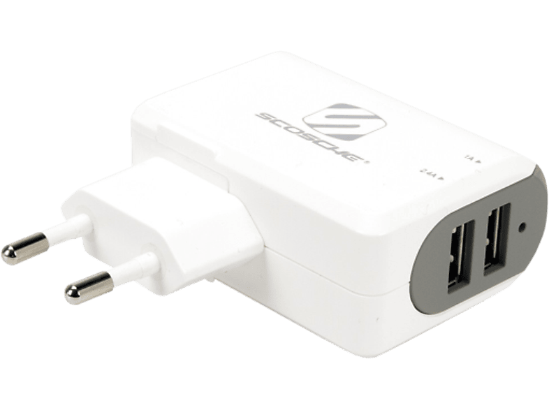 SCOSCHE strikeBASE | Dual USB Wall Charger (Weiss) | MediaMarkt