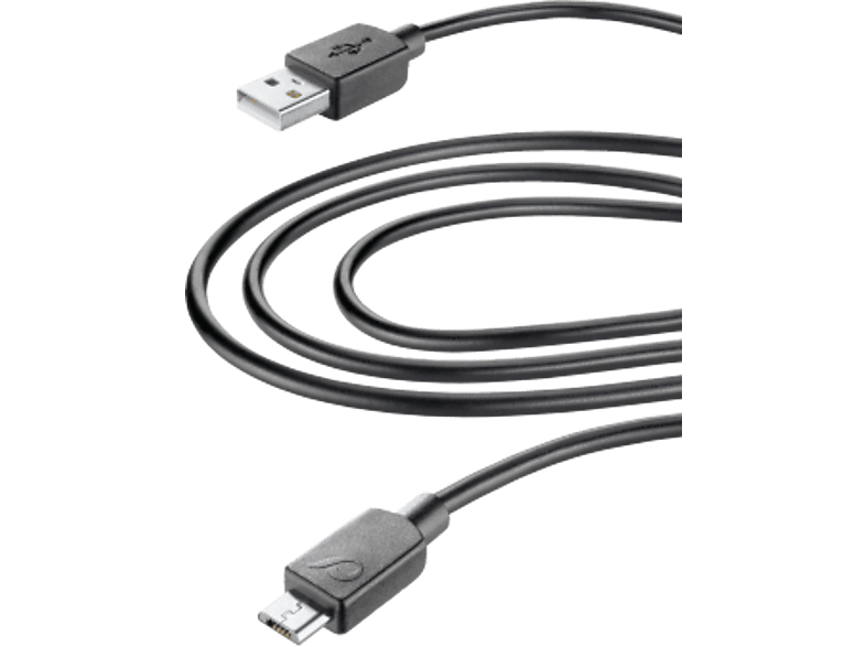CELLULAR LINE USB CABLE HOME XL | Micro-USB-Kabel (Schwarz) | MediaMarkt