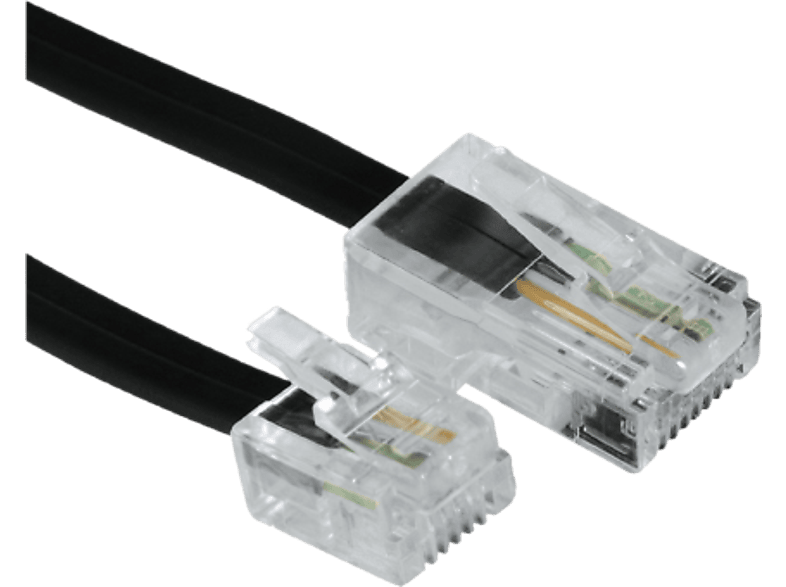 HAMA 44431 CABLE RJ45/RJ11 10.0M | Modularkabel (Schwarz) | MediaMarkt
