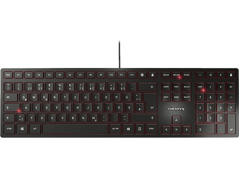 CHERRY Tastatur KC 6000 Slim, schwarz (JK-1600DE-2) | MediaMarkt