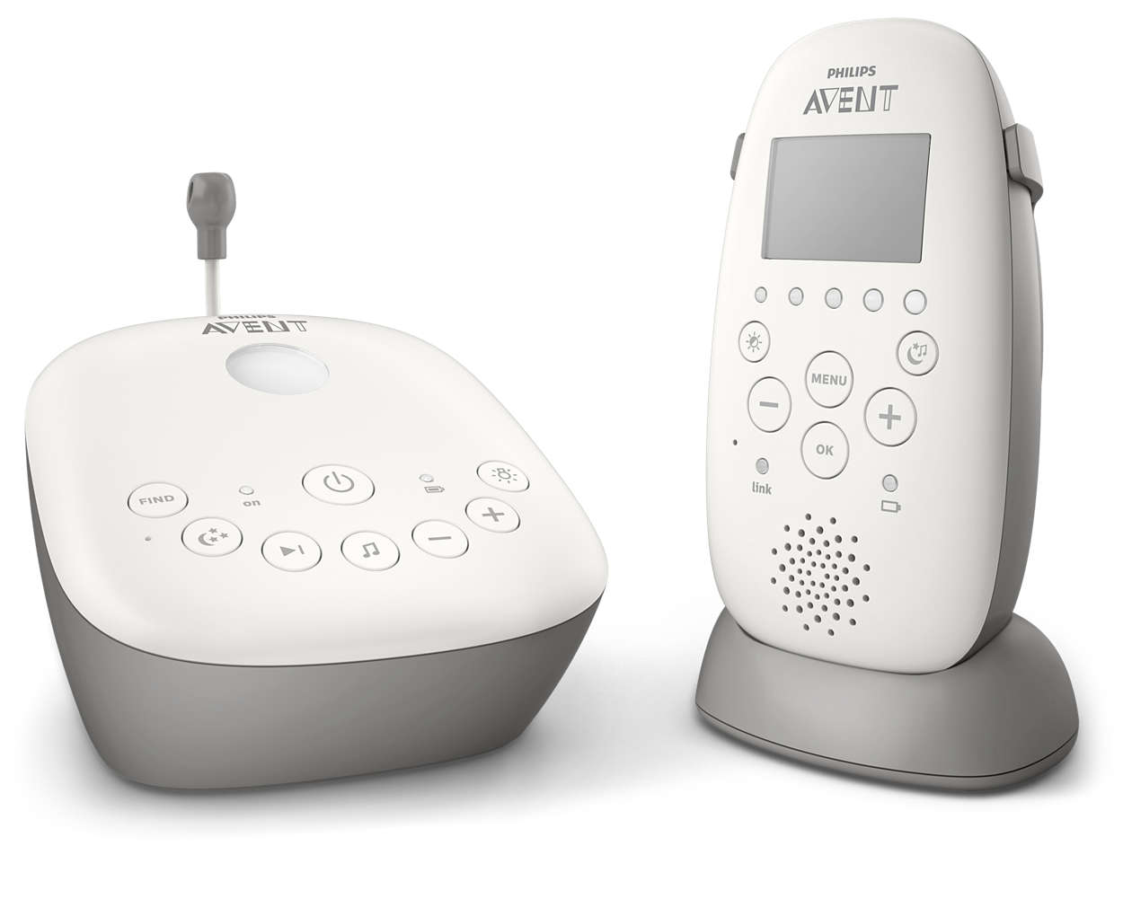 PHILIPS Babyphone SCD733/26 Avent mit Sternenhimmel-Projektion und bis ...