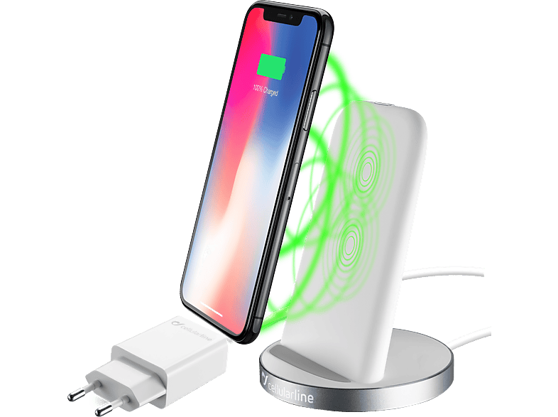 CELLULAR-LINE Draadloze laad-stand iPhone Wit kopen? | MediaMarkt