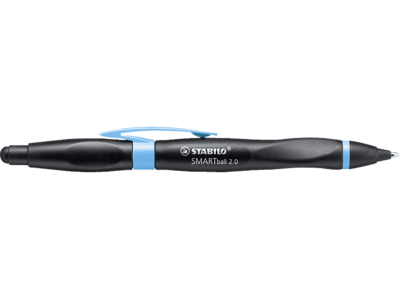 STABILO SMARTball 2.0, Linkshänder Kugelschreiber Schwarz/Cyan | MediaMarkt