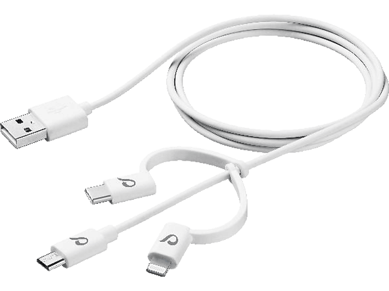 CELLULAR LINE CELLULARLINE USB Cable Triple 3in1 | Datenkabel (Weiss ...