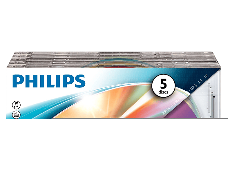 CDRW | Philips, CD-RW 80MIN 700MB 4-12X SL COLOUR (5) | MediaMarkt