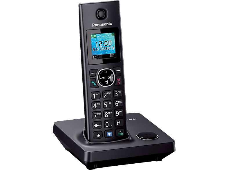 Teléfono | Panasonic KX-TG7851SPB, Inalámbrico, LCD color, 70 num ...