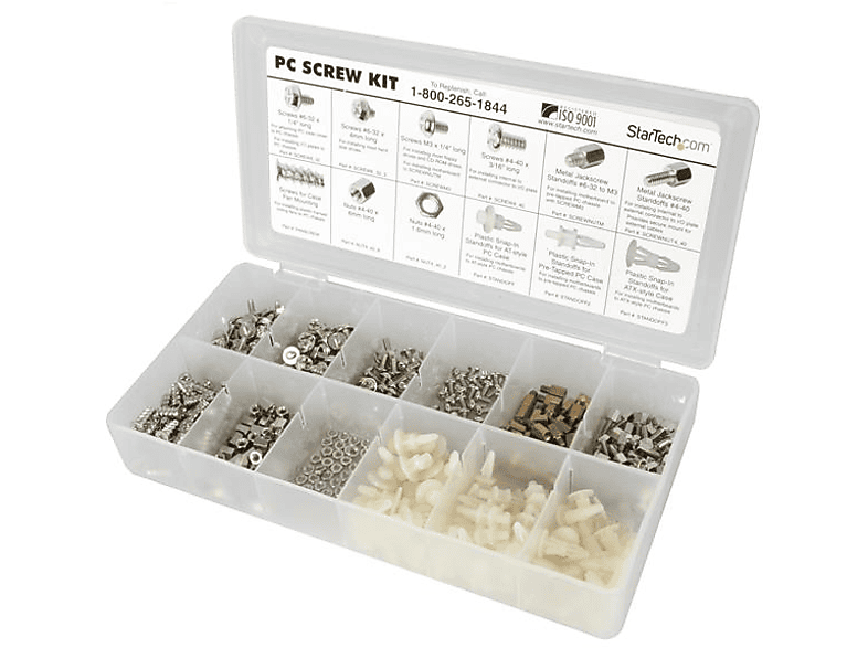 Juego de Tornillos | StarTech.com PCSCREWKIT Kit de Tornillos ...