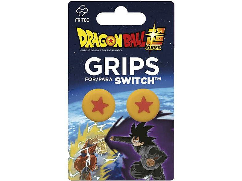 Grips- FR-TEC Dragon Ball Súper, Para PS4, 2 unidades, Amarillo y Rojo
