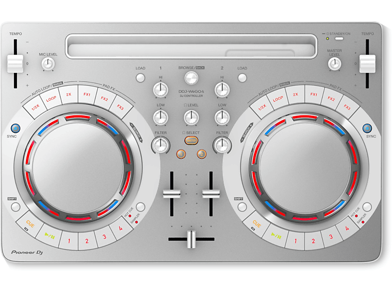 Controladora DJ | Pioneer DDJ-WEGO4-K, 2 canales, USB, Rekordbox DJ ...