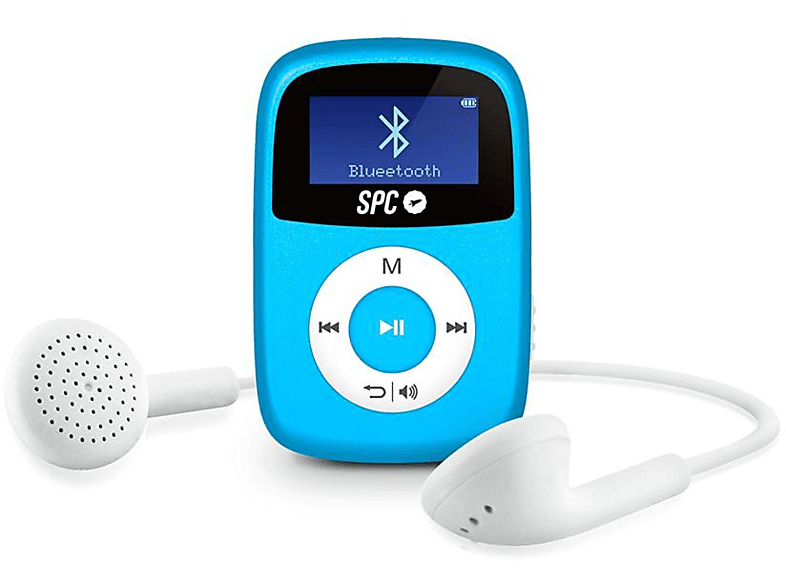 Reproductor MP3 | SPC Bluebird, 8GB, Bluetooth, Radio FM, Azul | MediaMarkt