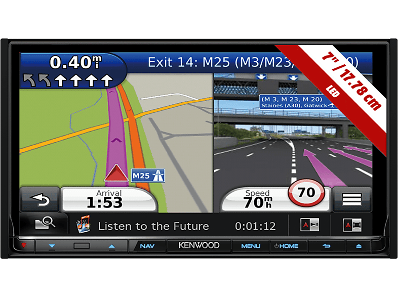 Kenwood Autorradio Con Sistema Navegación 7"- Kenwood Dnn9150Dab Letor ...