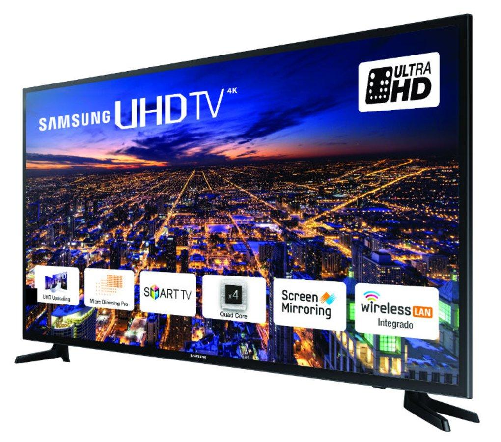 TV LED 60" | Samsung 60JU6060, UHD, Smart TV, Quad Core, Wi-Fi integrado