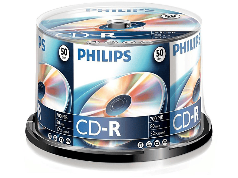 Bobina 50 CD-R | Philips CD-R CR7D5NB50/00, 700Mb