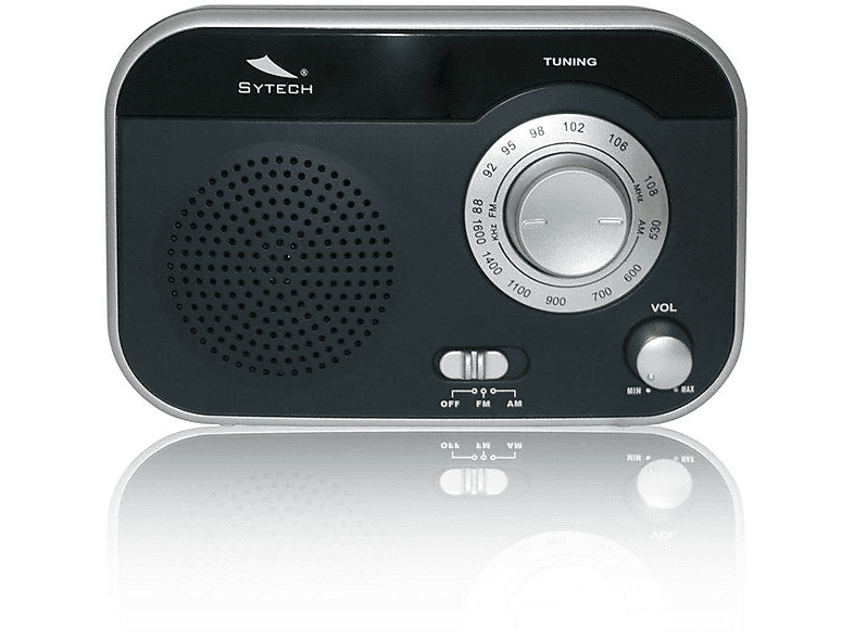 Radio portátil | Sytech SY1644 Plata, Sintonizador AM/FM, Pila y red