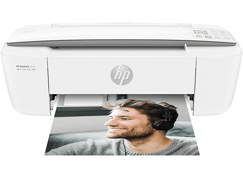 HP Multifunktionsdrucker DeskJet 3750 Stonewhite, A4, 8 S./Min, Tinte ...